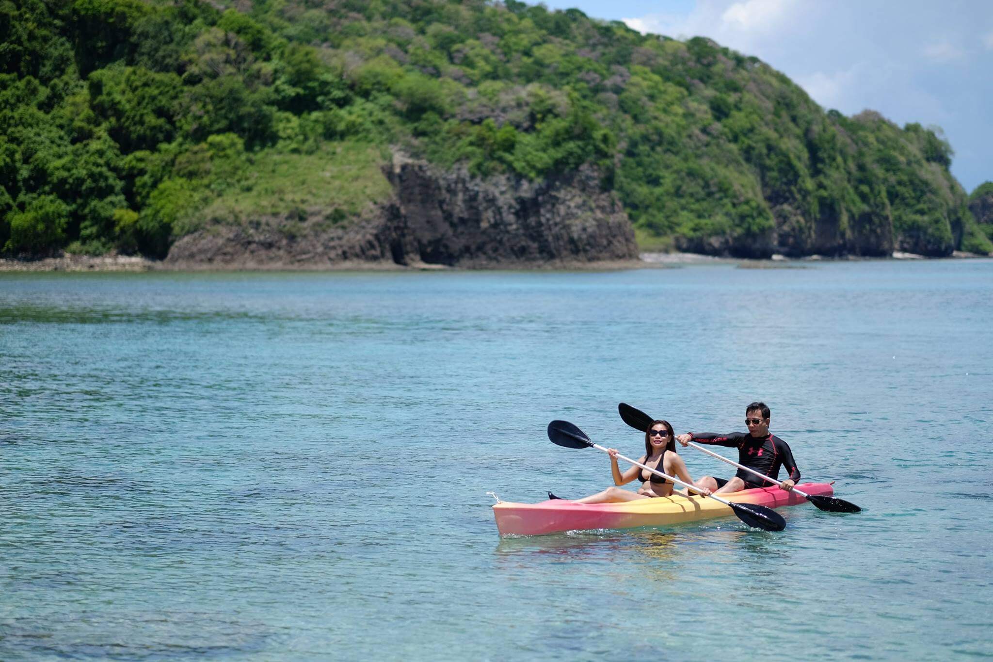 Kayaking Laiya Batangas moon palace beach resort - Moon Palace Resort ...